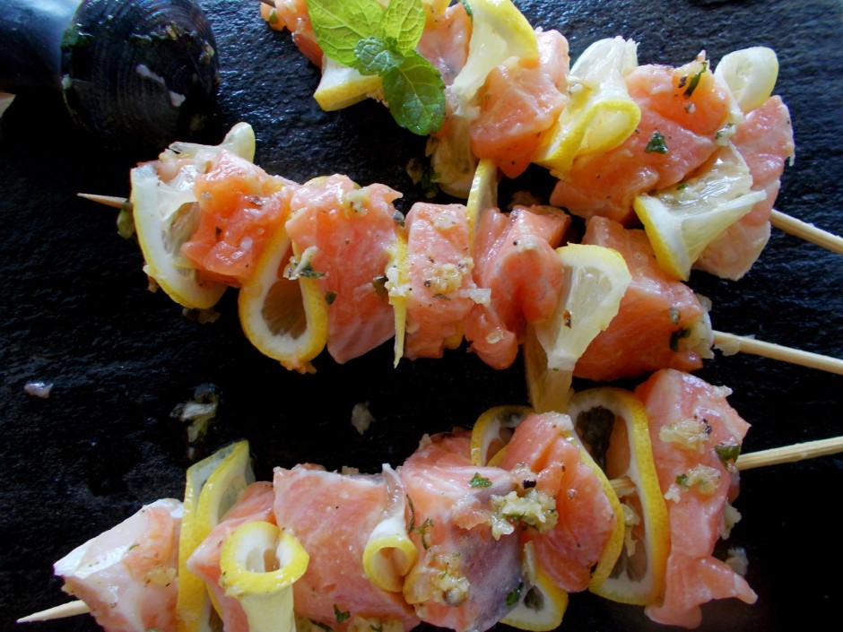 Σολομός σουβλάκι | Food Collection