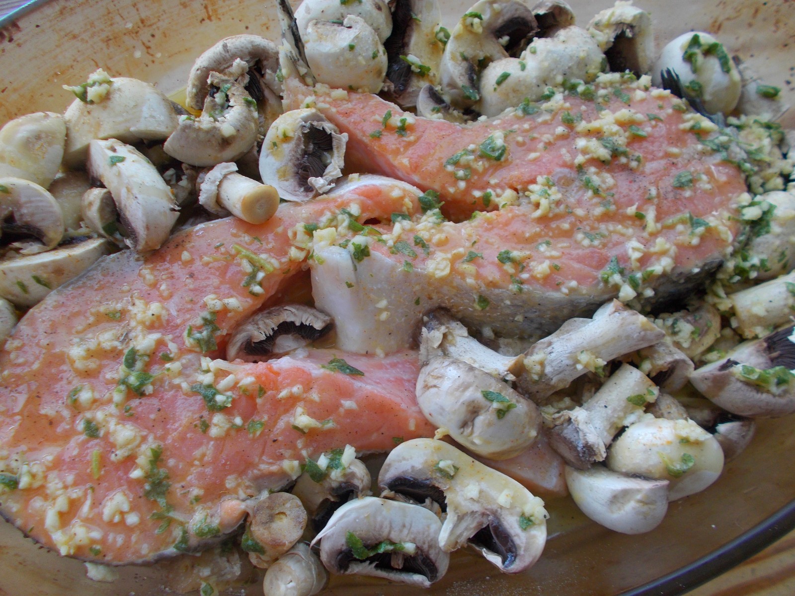 Σολομός με πικάντικα μανιτάρια | Food Collection